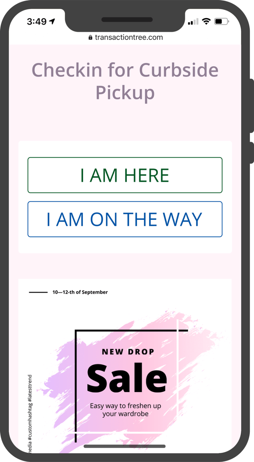 CURBSIDE CHECK-IN - TransactionTree