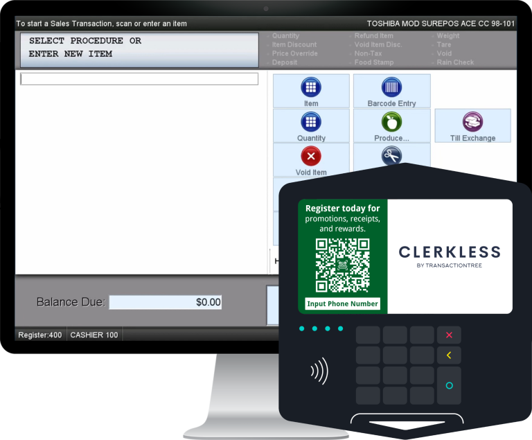Clerkless Integration: Toshiba Surepos ACE - TransactionTree