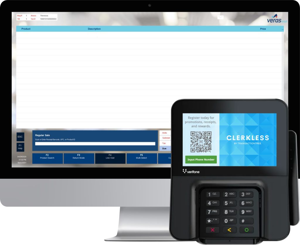 Clerkless Integration: Veras Checkout - TransactionTree